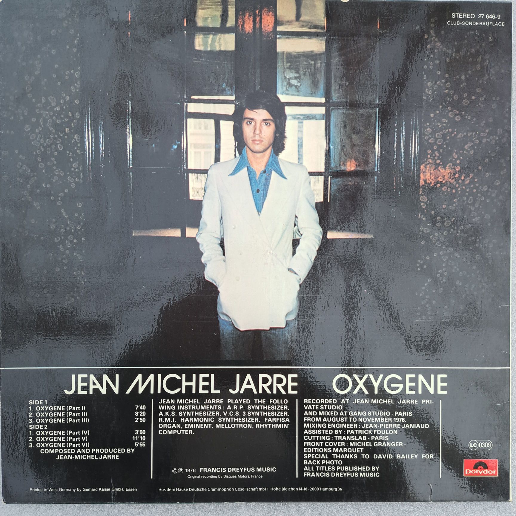 Jean Michel Jarre – Oxygene Disc vinil Club Edition cel din imagine ...