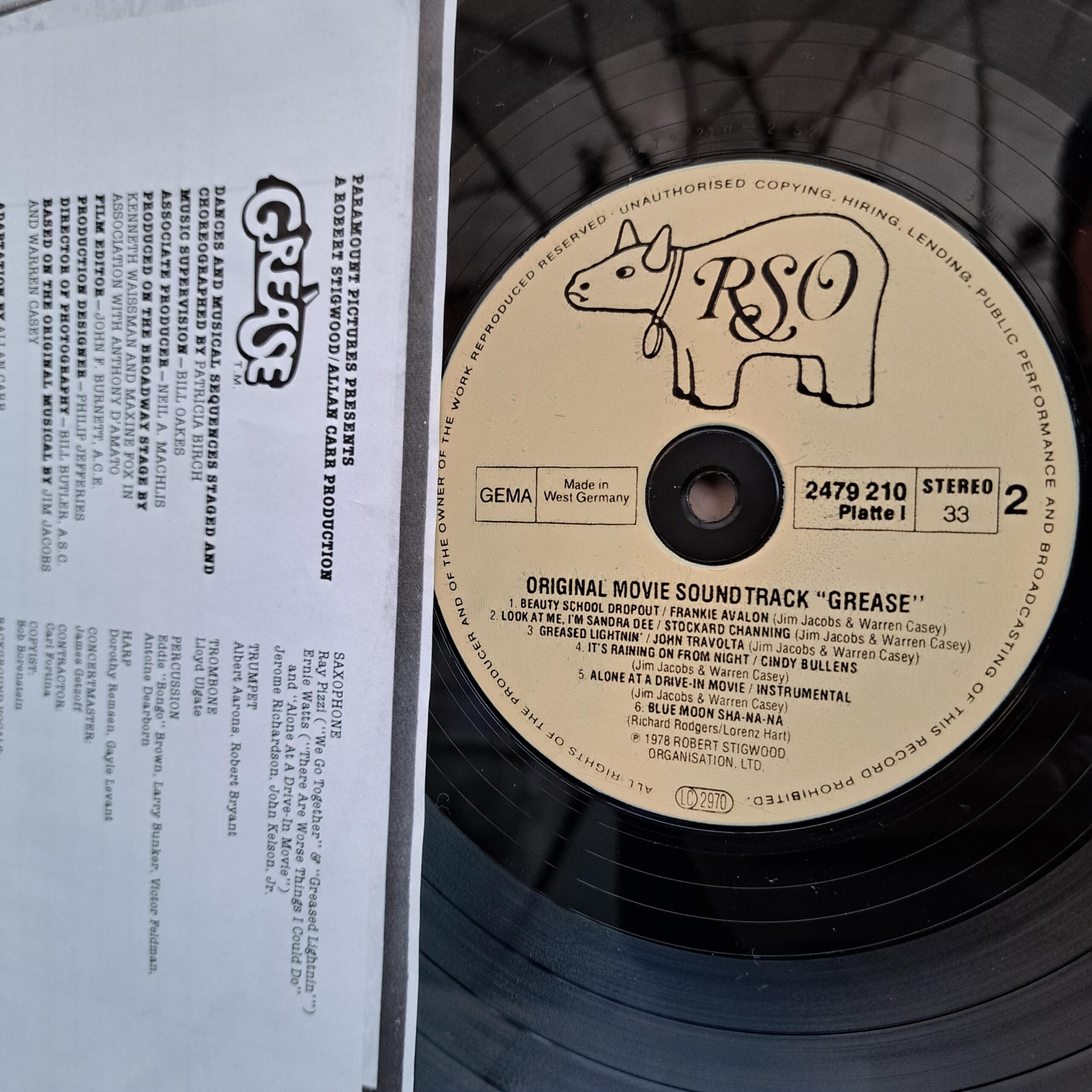 Grease (The Original Soundtrack From The Motion Picture) (R) Disc VINIL ...