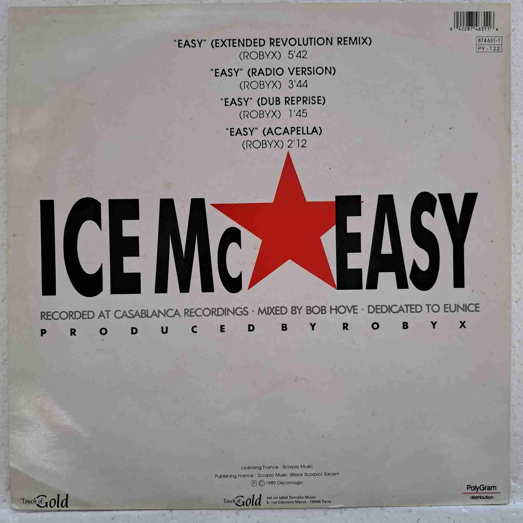 ICE MC – Easy Disc VINIL maxi - Hifi Audio Mix