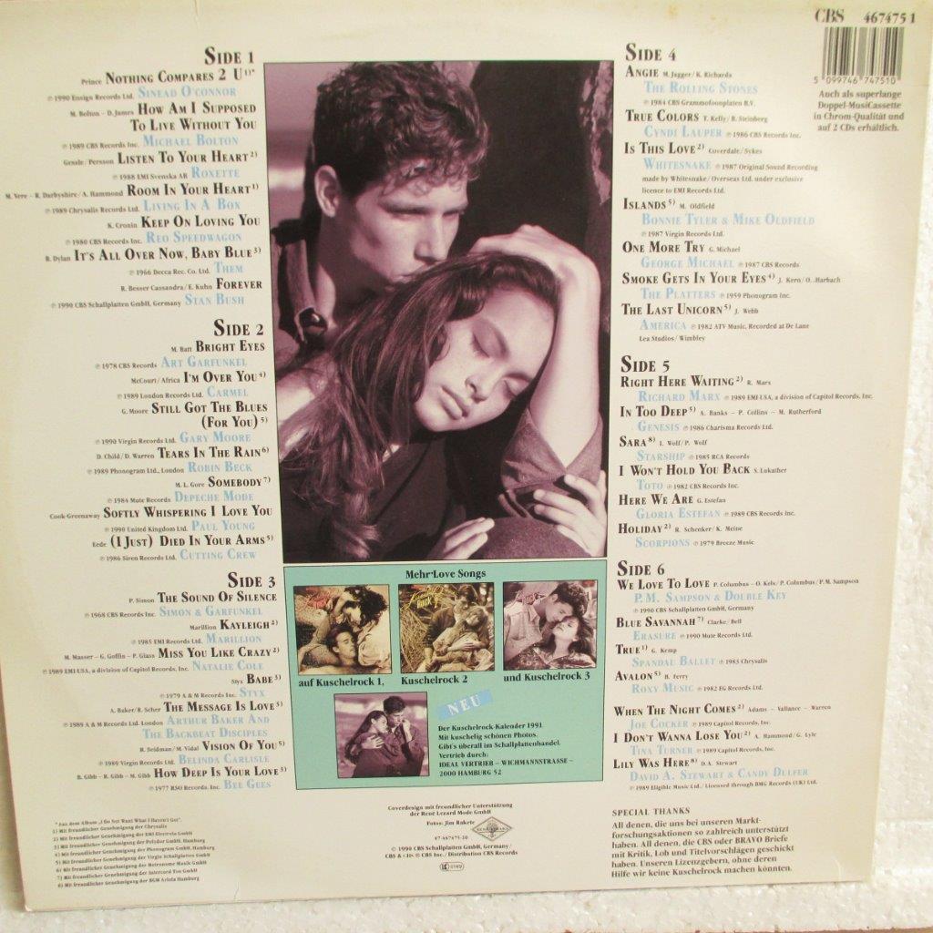 Various Artists – Kuschelrock 4 : Roxette, Sinead O’Connor, REO ...
