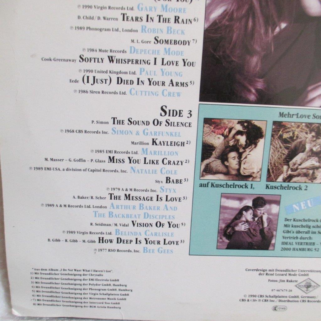 Various Artists – Kuschelrock 4 : Roxette, Sinead O’Connor, REO ...